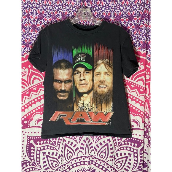 WWE | Shirts & Tops | Lot Of 2 Wwe Wrestling Raw Shirts John Cena Black ...